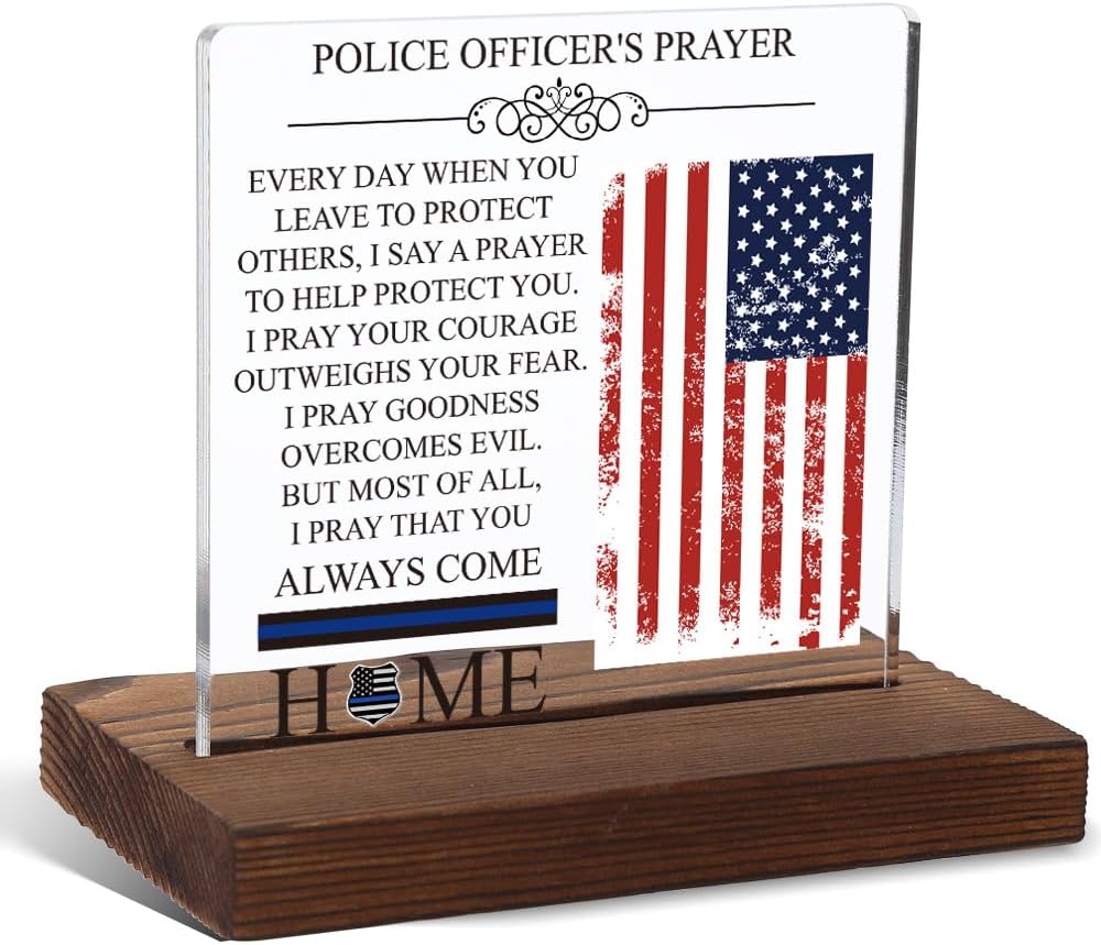 Amazon.com: Police Officer Prayer Gifts, Prayer Gifts for Police ...