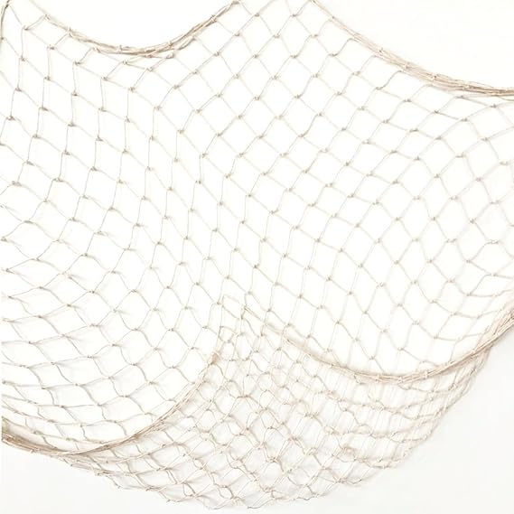 Amazon.com: Baaxxango Creamy White Fishing Net Beach Theme Decor : Home ...