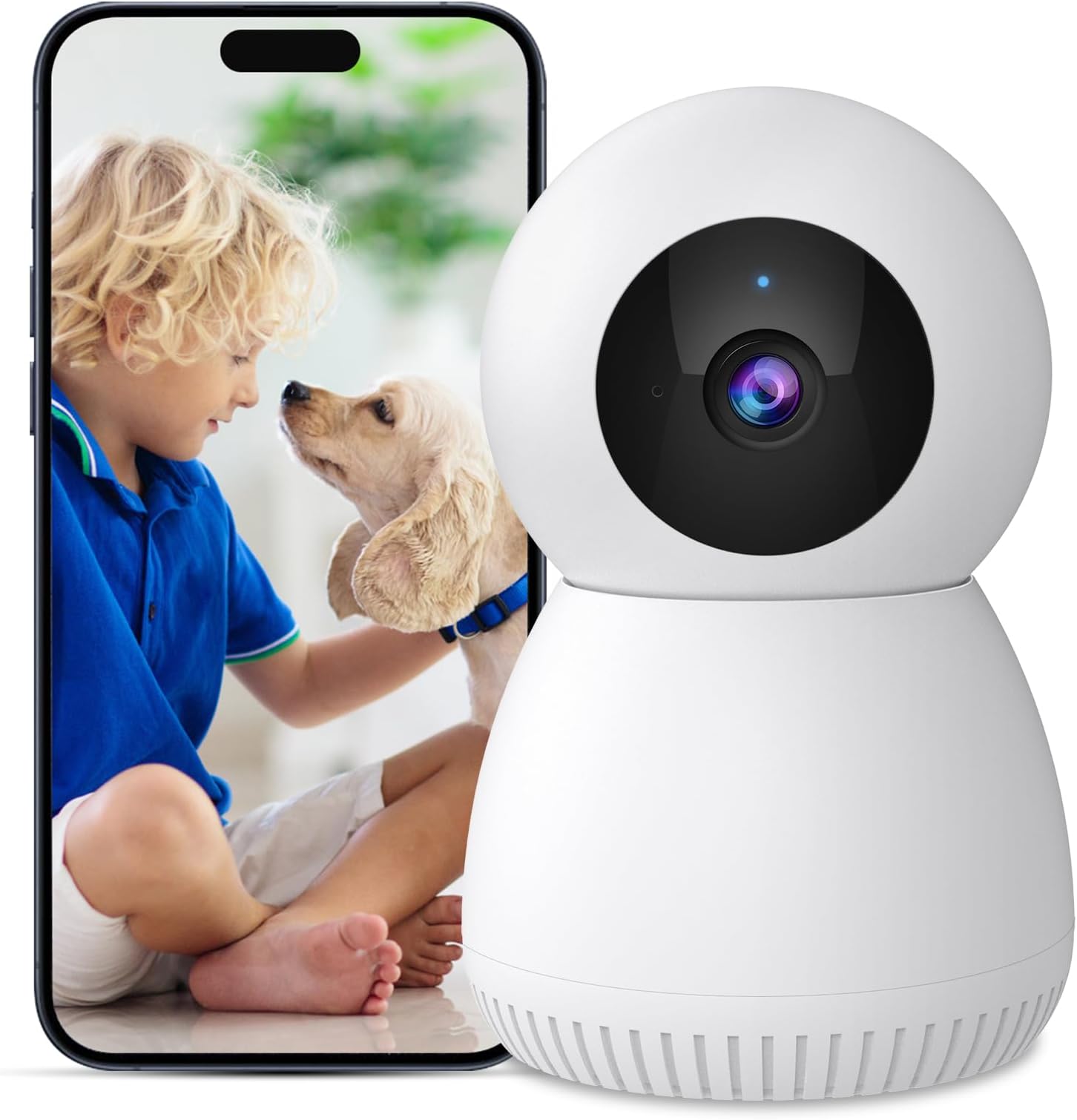 Amazon.com: NoahTec Indoor Camera, 1080P 2.4GHz Pet Camera Baby Monitor ...