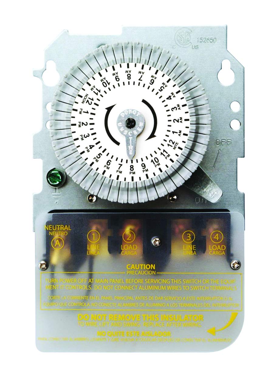 Woods 59104MWD Indoor 24-Hour Heavy Duty Mechanical Time Switch, 208 ...