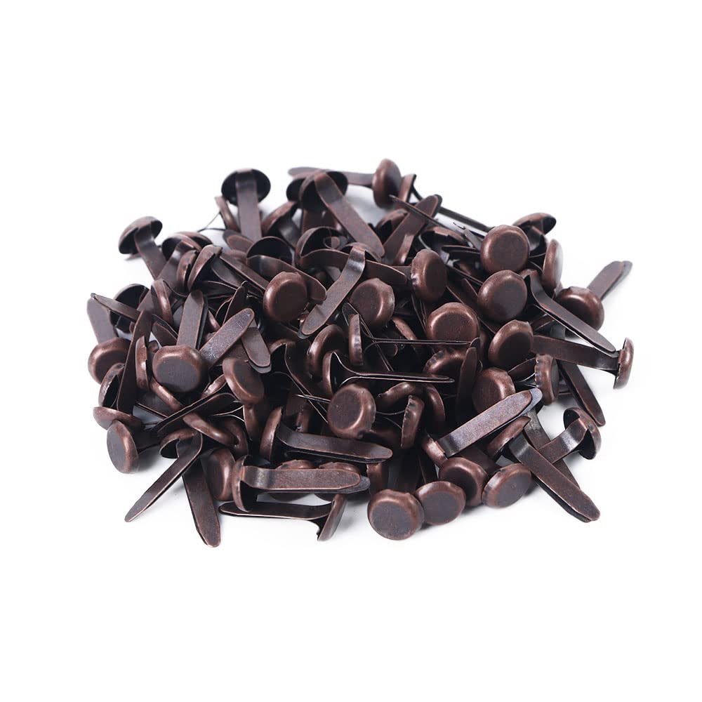 Amazon.com: 100 Pcs Multicolor Mini Brad Fasteners Round Paper ...