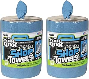 Sellars Toolbox Blue Shop Towels, Big Grip Bucket Refill, 200 ct. Shop ...