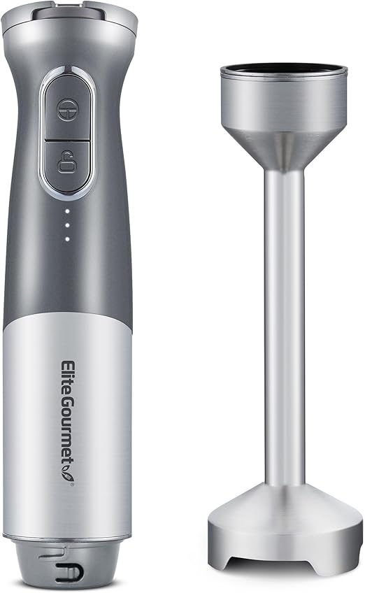 Amazon.com: Elite Gourmet EHB1324 Cordless, Rechargeable Hand Blender ...