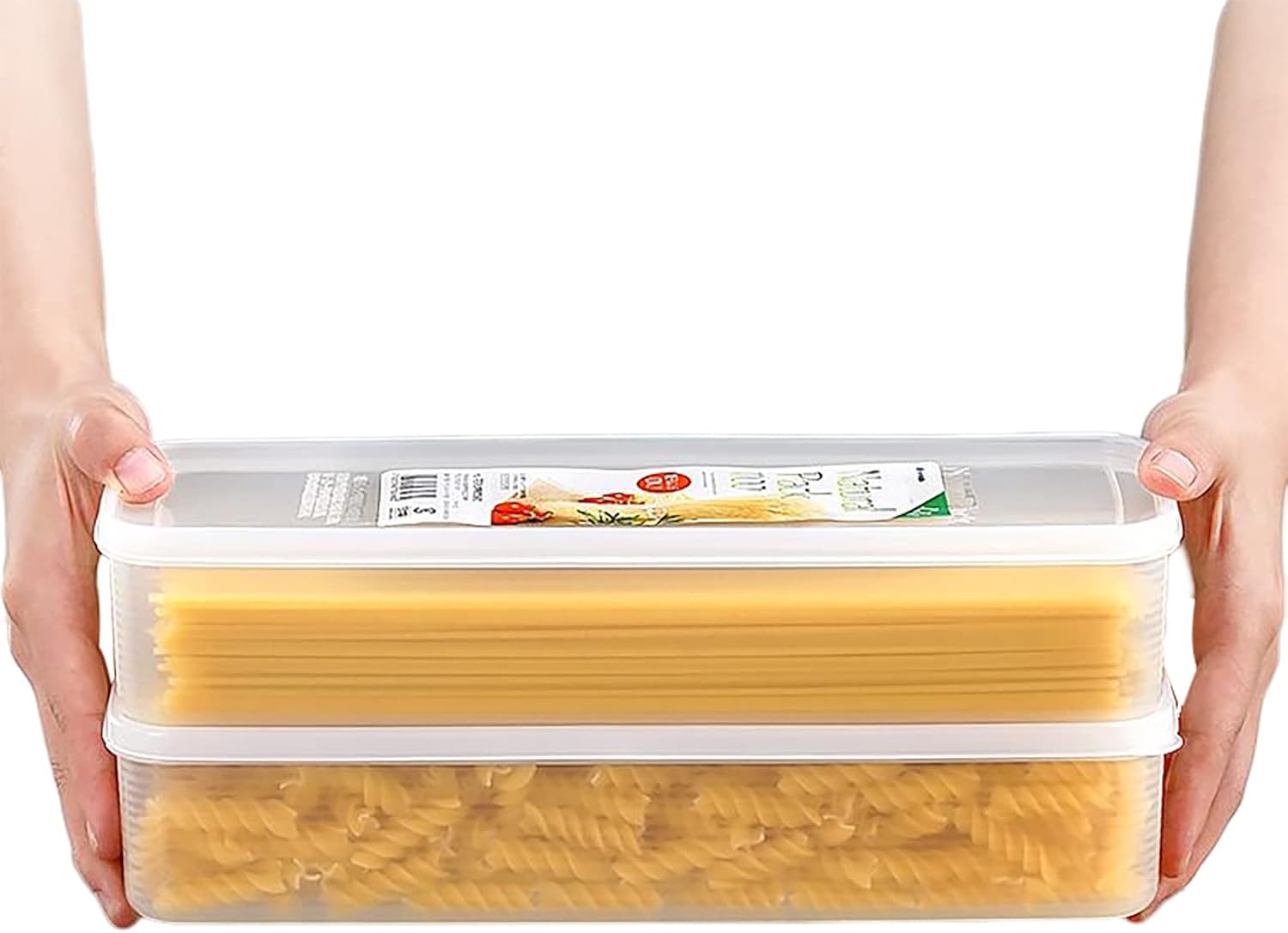 Amazon.com: 2 Pack-Pasta Storage Containers, Airtight Spaghetti Food ...