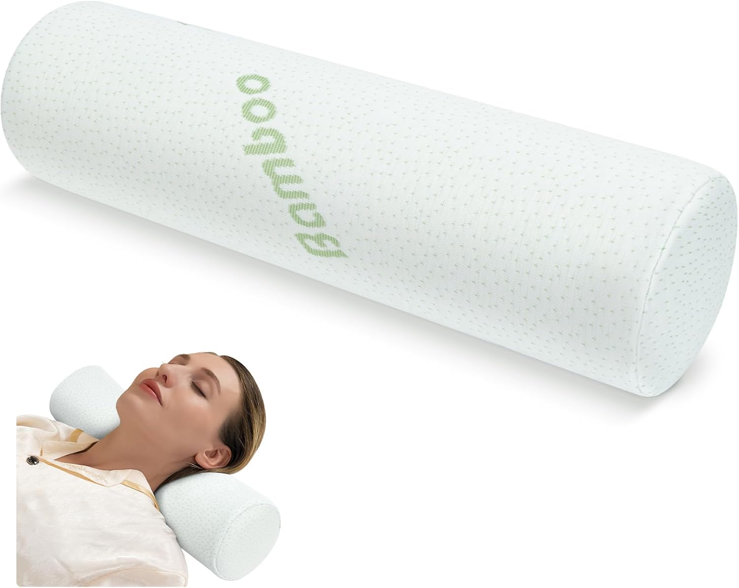 Amazon.com: urnexttour Cervical Neck Pillow Roll Memory Foam Support ...