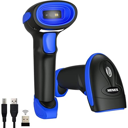 FINGERS 2D-QuickScan WL5 Wireless Barcode Scanner (2D Technology, 3-in ...