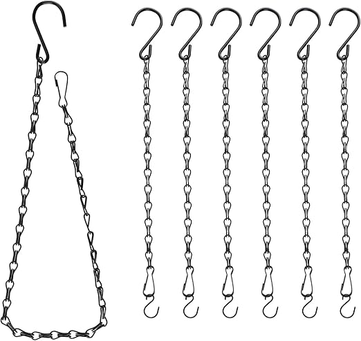Amazon.com: Black Chain for Hanging Plants, 6 PCS Small Chain for ...