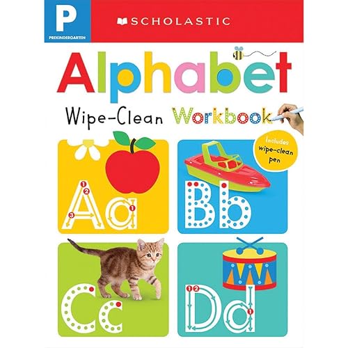 Snapklik.com : Pre-K Alphabet Wipe-Clean Workbook: Scholastic Early ...
