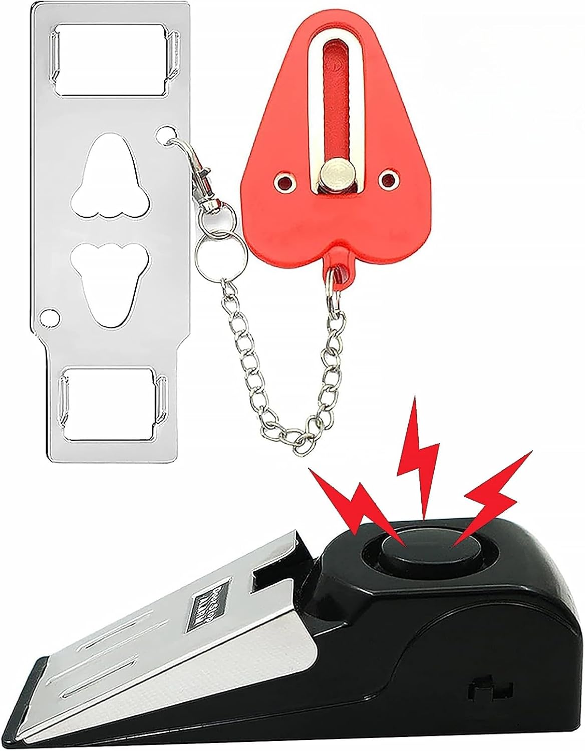 Amazon.com: Portable Door Lock & Door Stop Alarm for Home Security ...