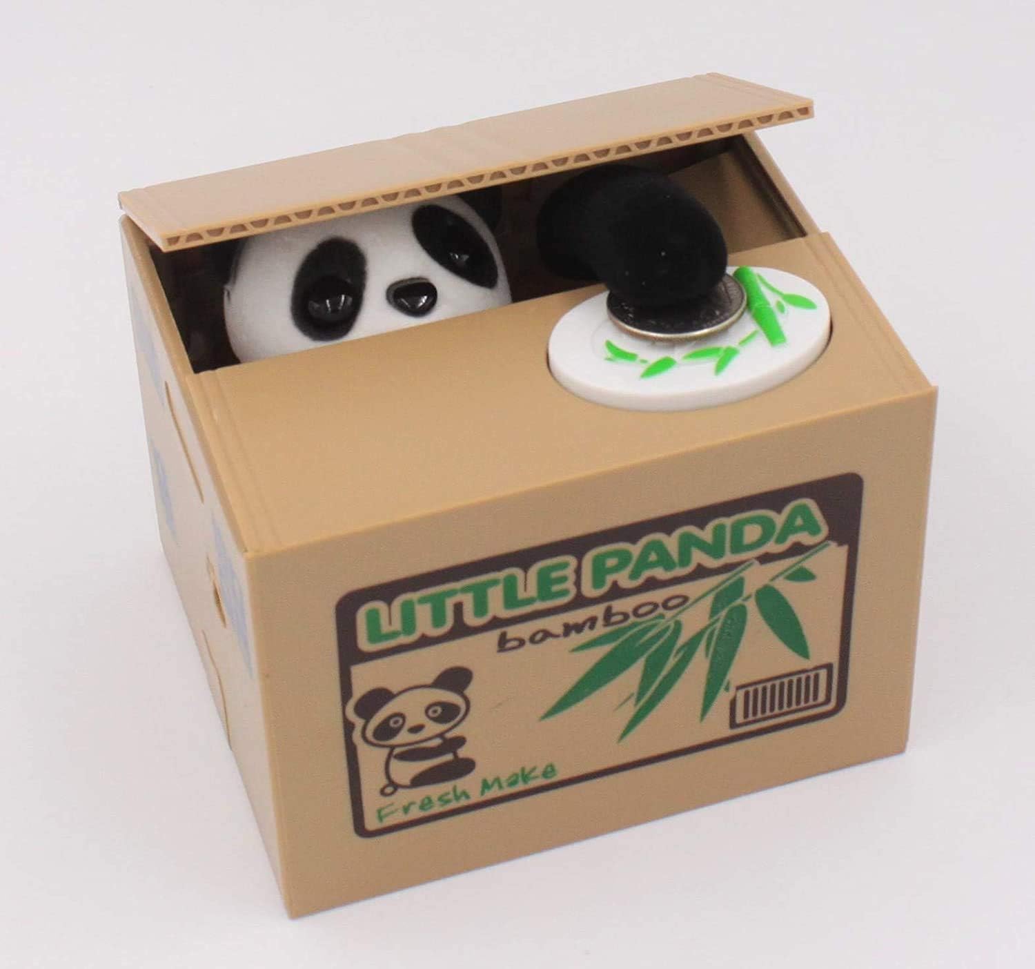Amazon.com: Goldenvalueable Panda Coin Money Box Cute Saving Bank ...