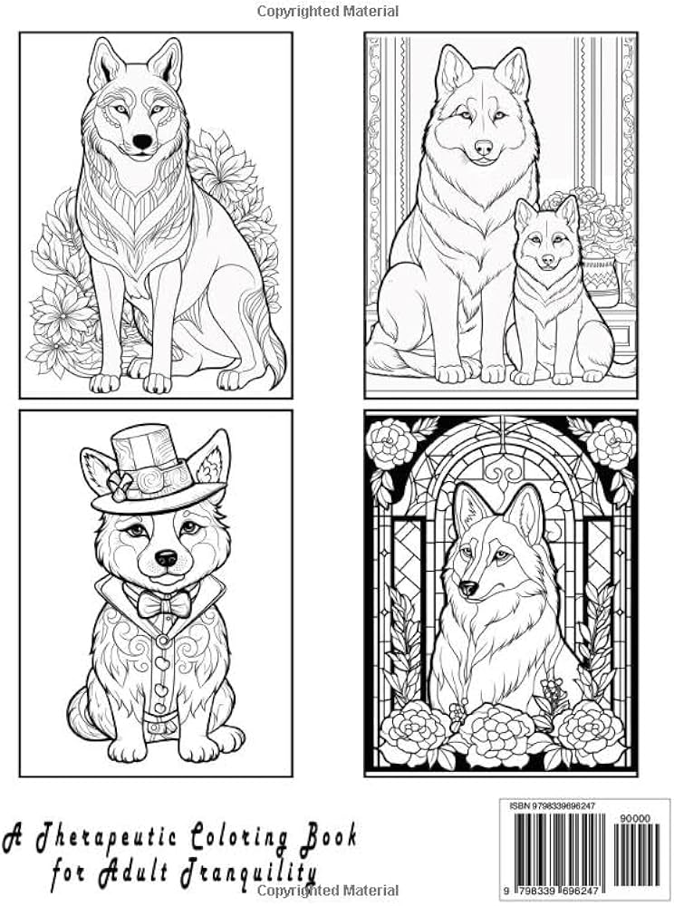 siberian husky coloring pages