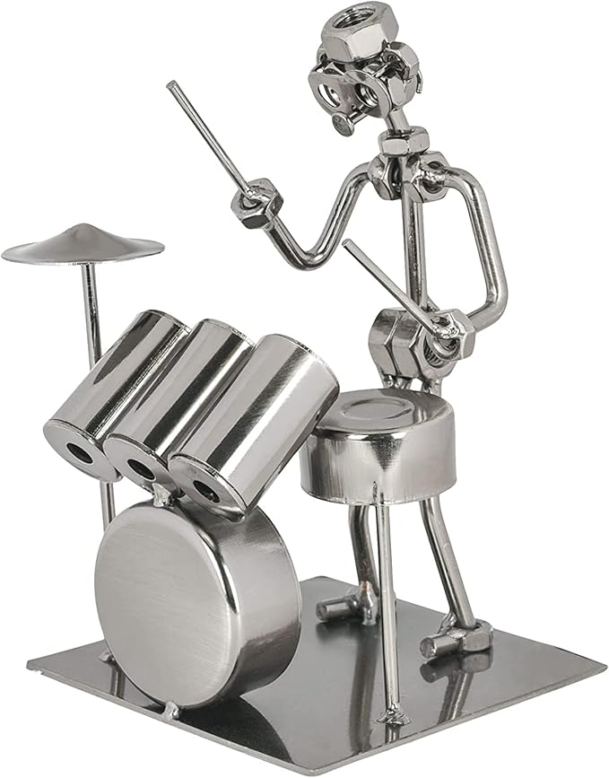 Amazon.com: The Bridge Collection Industrial Style Drummer Metallic ...