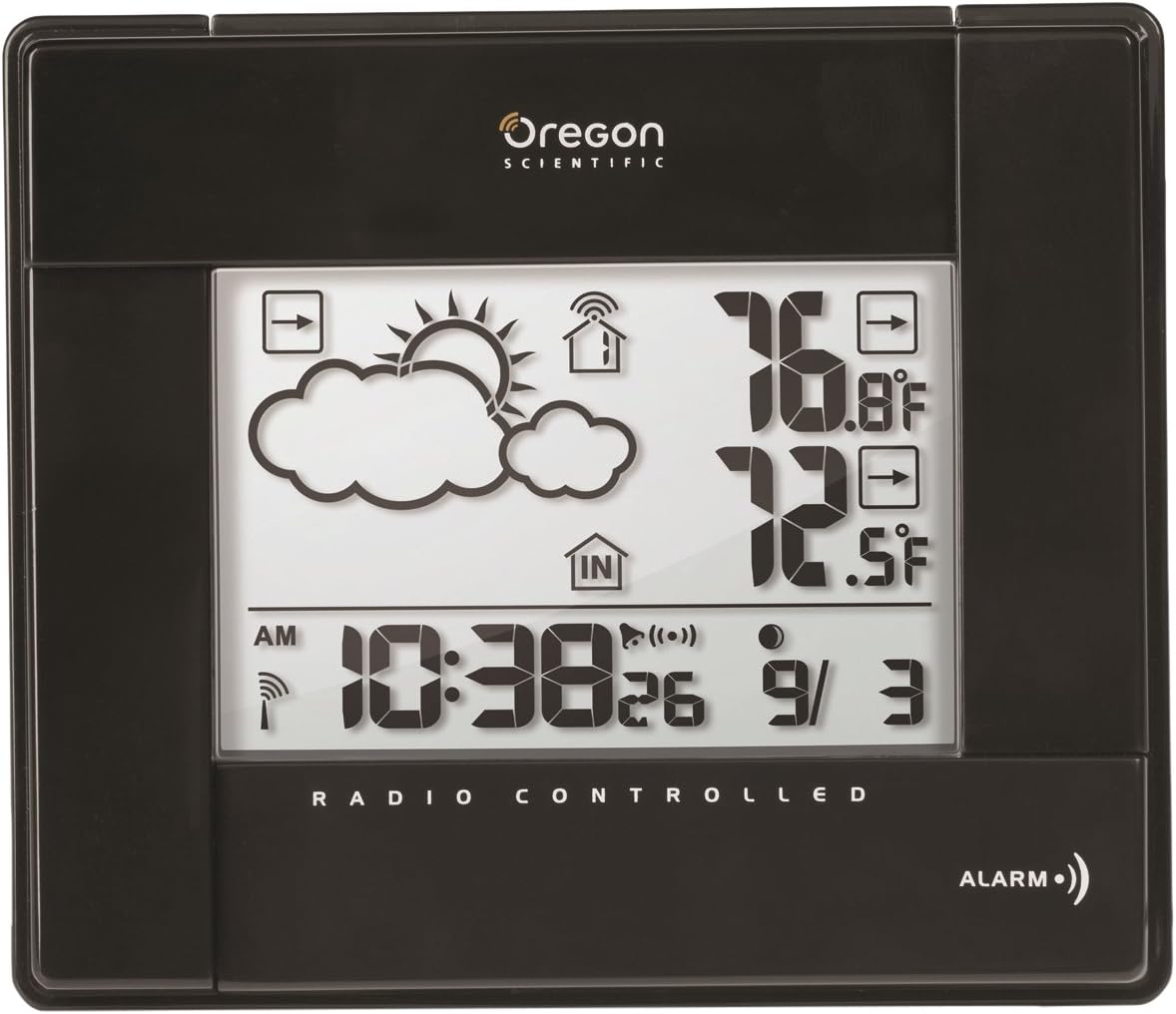 Amazon.com: Oregon Scientific OR-BAR386 Wireless Weather Forecast BLAC ...