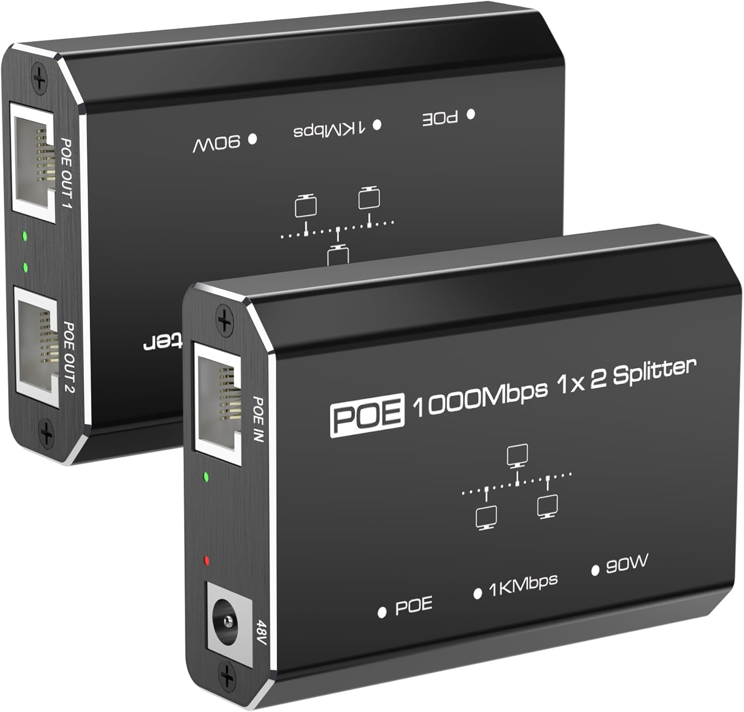 Amazon.com: PoE Switch, Gigabit Ethernet Switch, Ethernet Splitter 1 to ...