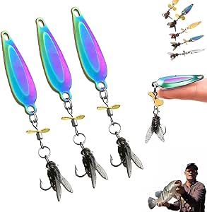 Amazon.com : Metal Propeller Fishing Lure for Catching Fish, Spoon Bait ...