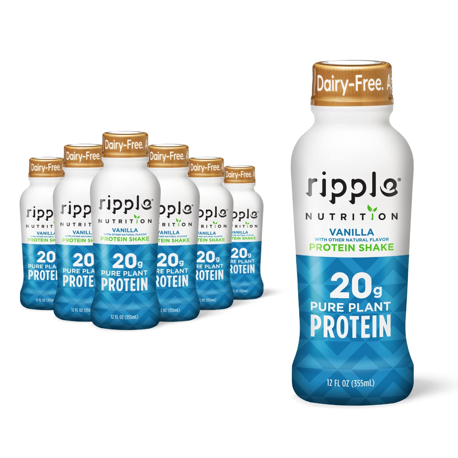 Amazon.com : Ripple Vegan Protein Shake | Vanilla | 20g Nutritious ...