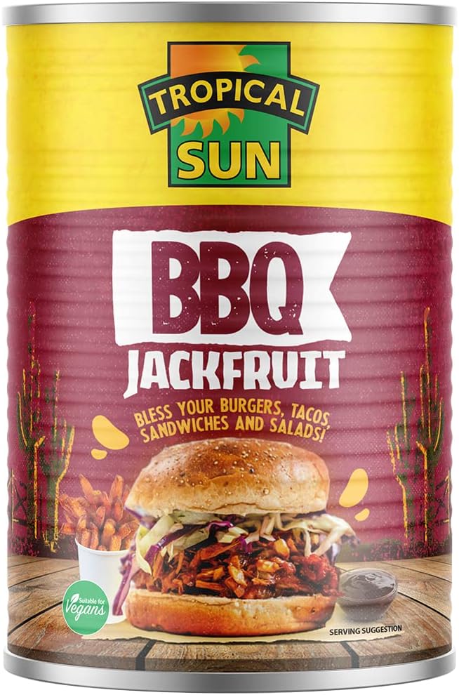 Tropical Sun Ready-to-Eat BBQ Jackfruit, 400g (Pack of 1) | Vegan and ...