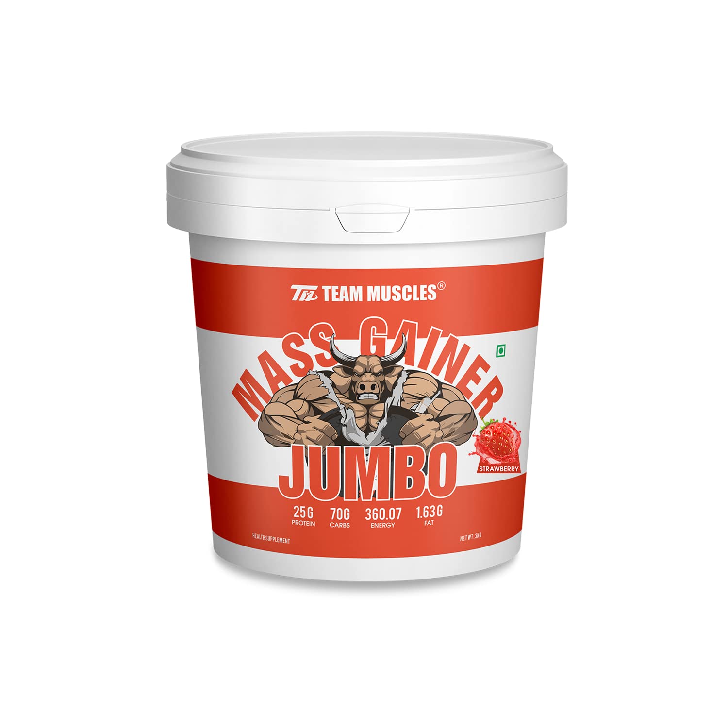 Team Muscles TM Jumbo Mass Gainer-3 Kg| Weight Gainer| Muscle Gainer ...