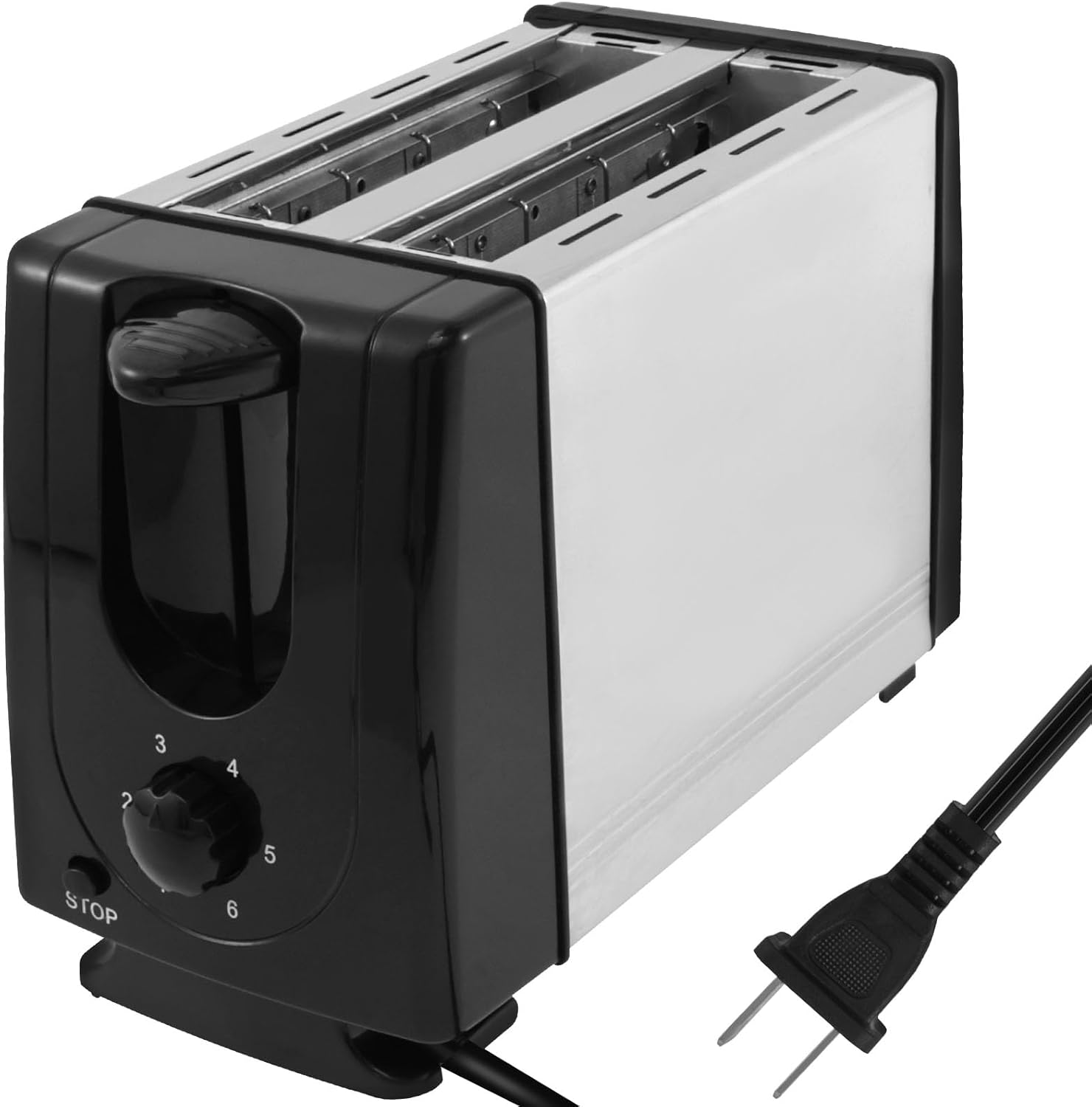 Amazon.com: 2 Slice Toaster, Adjustable Toaster with 6 Browning Levels ...