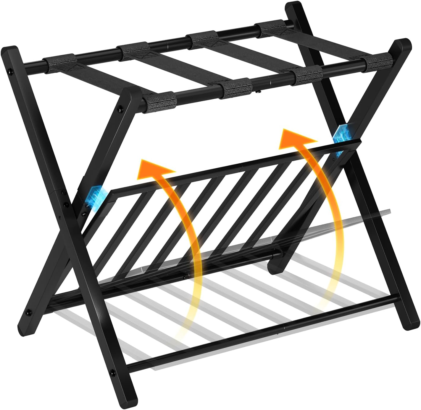 Amazon.com: Folding Luggage Rack for Guest Room, Foldable Luggage ...