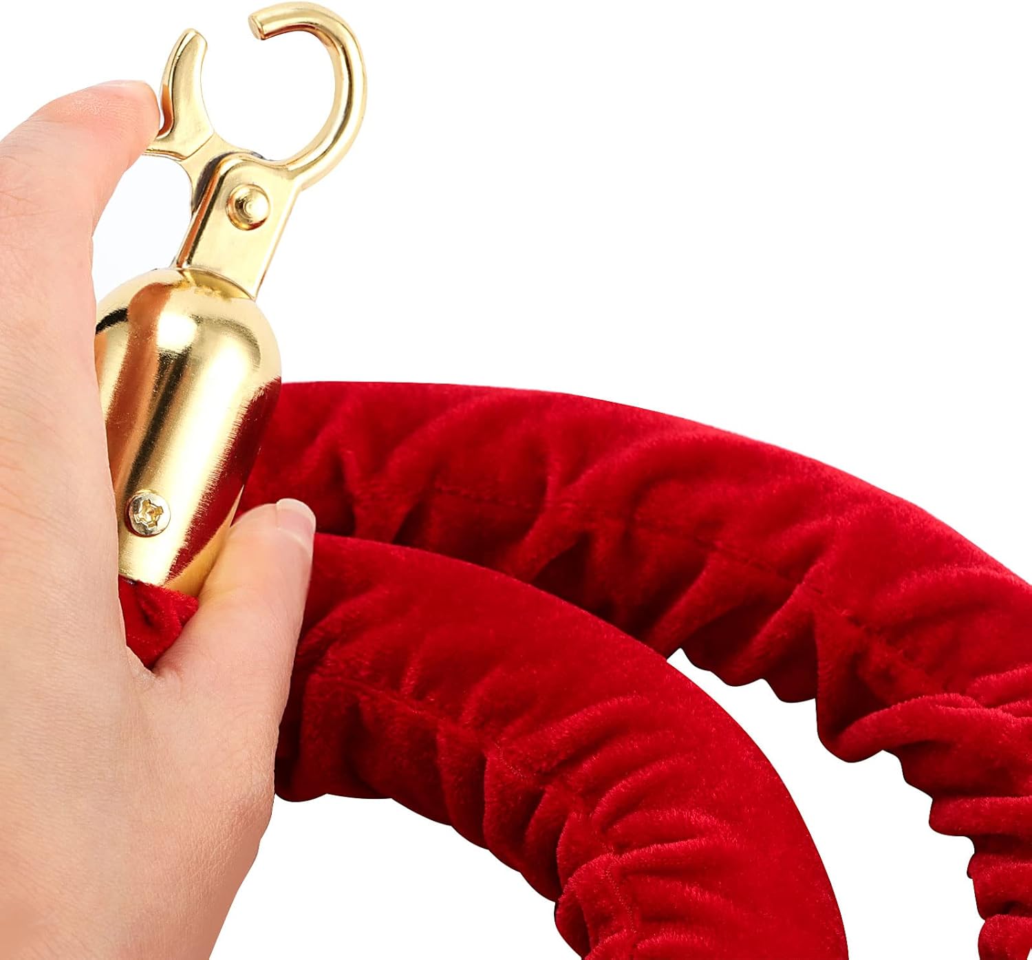 Buy MAHIONG 4 Pack 6.5 Feet Red Velvet Stanchion Rope, Crowd Control ...