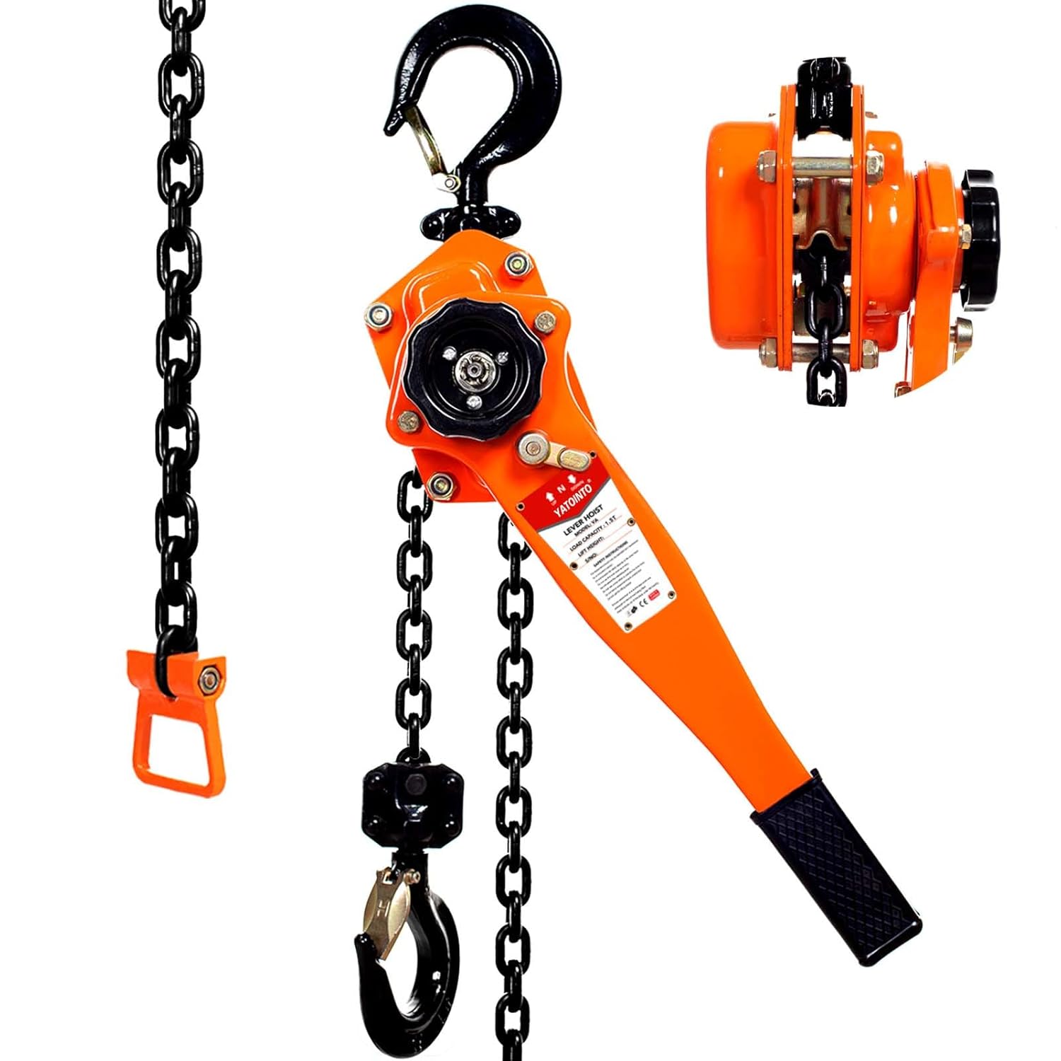 Palan A Chaine Manual Lever Hoist Come Along 1/4 Ton 10FT | UK Come ...