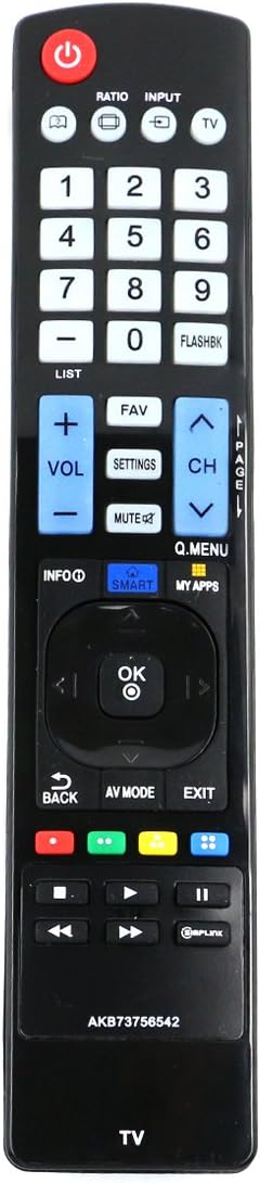 Amazon.com: AKB73756542 Replaced Remote fit for LG TV 39LN5700 60PN5700 ...