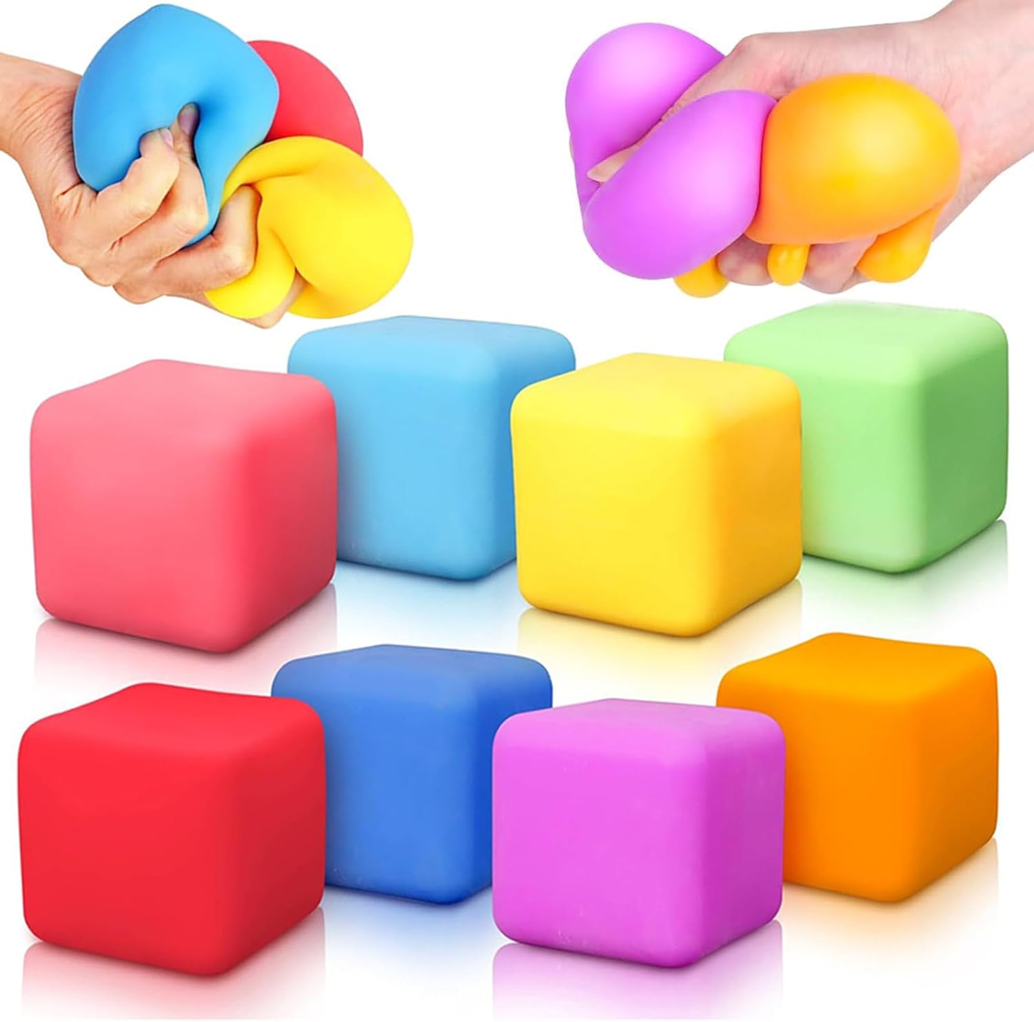 Gytera 4 Packs Stress Balls for Adults, Fidget Toys Adults for Anxiety ...