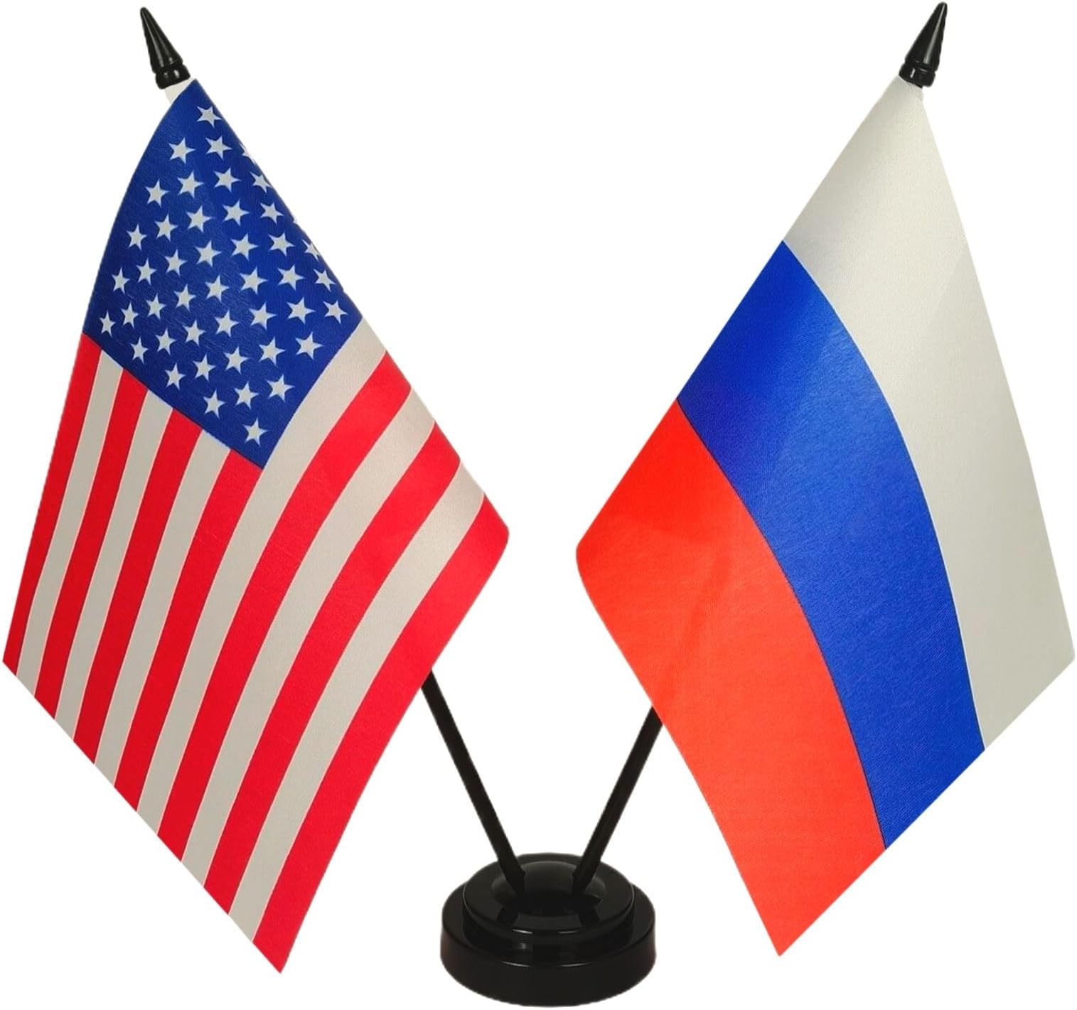 Amazon.com: US American & Russia Friendship Table Flag Display ...