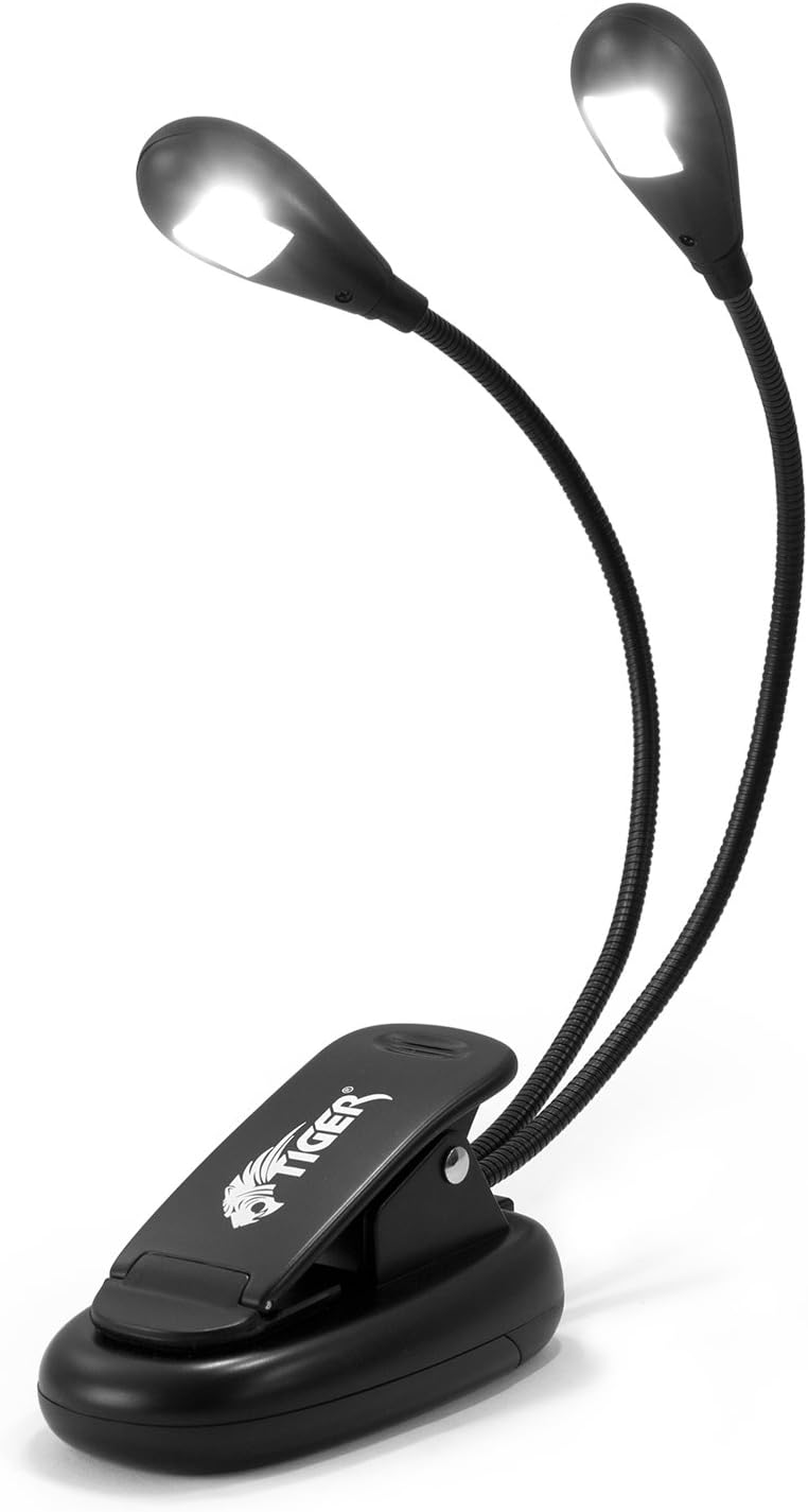 Tiger Music Stand Light with Dual Head & 2x Quality LED lights : Amazon ...