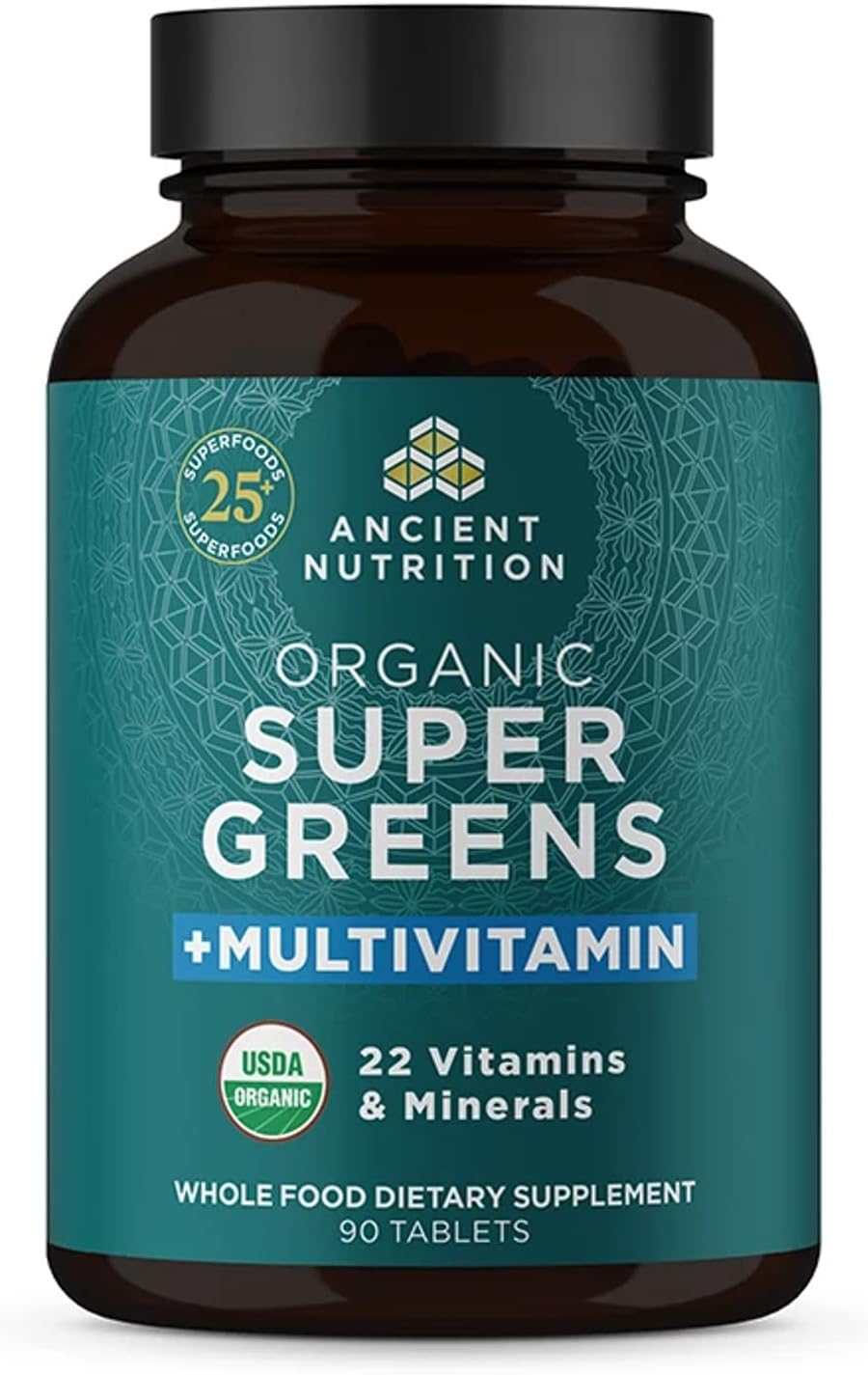 Amazon.com: Ancient Nutrition Supergreens Multivitamin Tablets, Organic ...