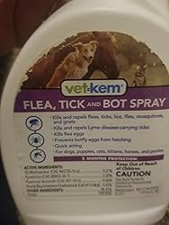 Amazon.com : Ovitrol Vet-Kem Plus Flea, Tick and Bot Spray for Pets, 16 ...