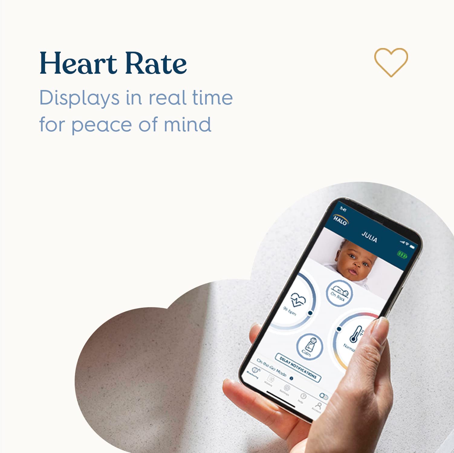 Snapklik.com : HALO SleepSure Smart Baby Monitor - Live Heart Rate View ...