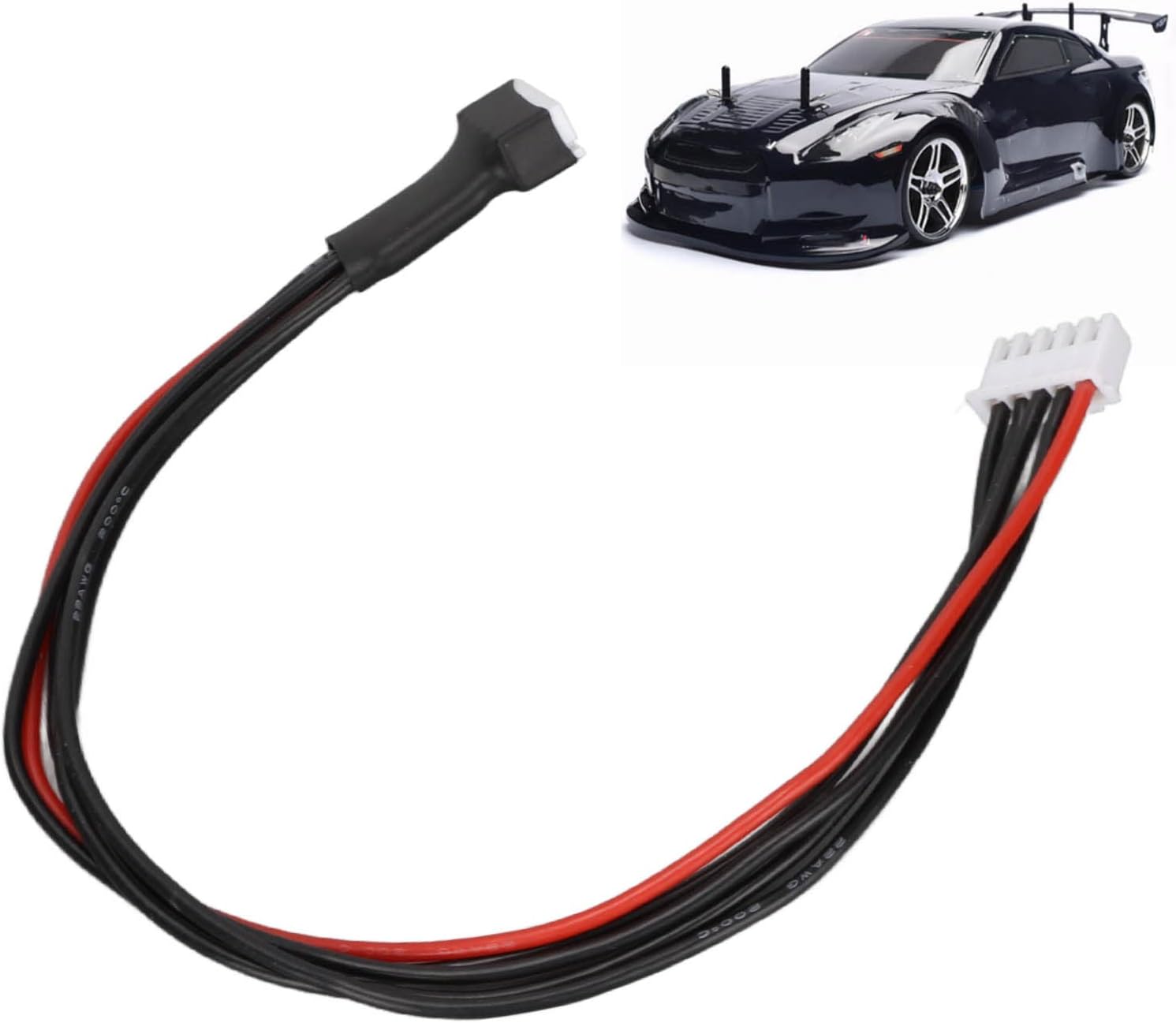 Amazon.com: equlup Lipo Balance Cable, 1 Red 4 Black Lipo Charging ...