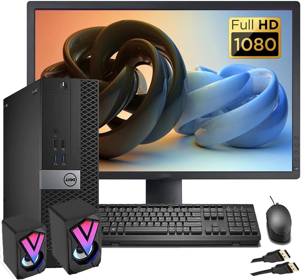 HP EliteDesk 800 G4 Mini PC de computadora para negocios con monitor ...