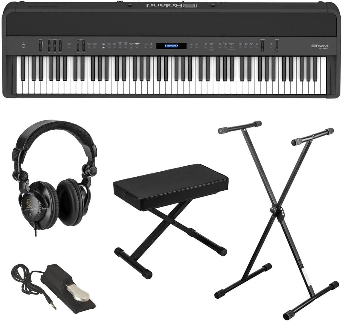 Amazon.com: Roland FP-10 88-Key Digital Piano, Bundle with Keyboard ...
