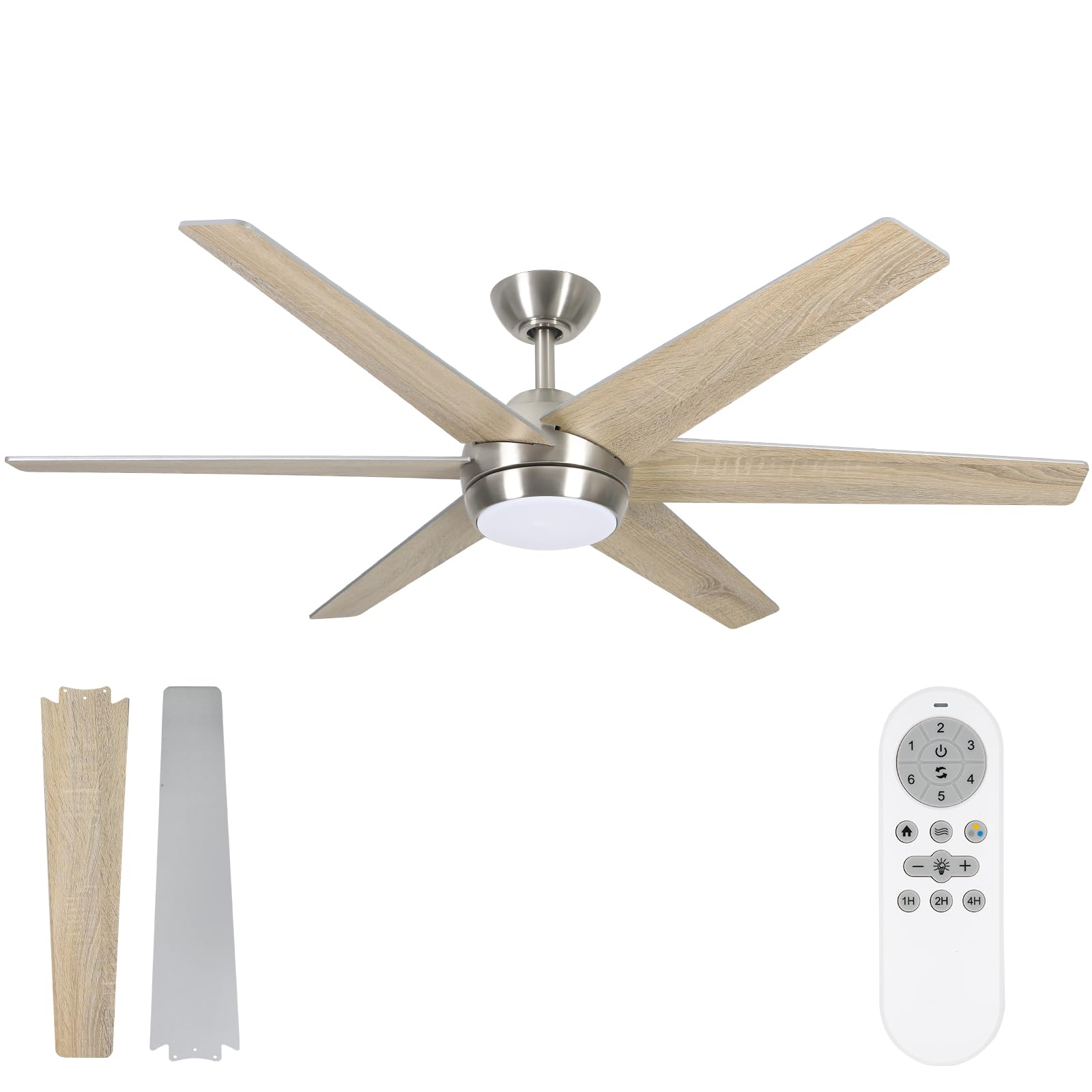 Snapklik.com : Hykolity 54 Inch Indoor Modern Ceiling Fan