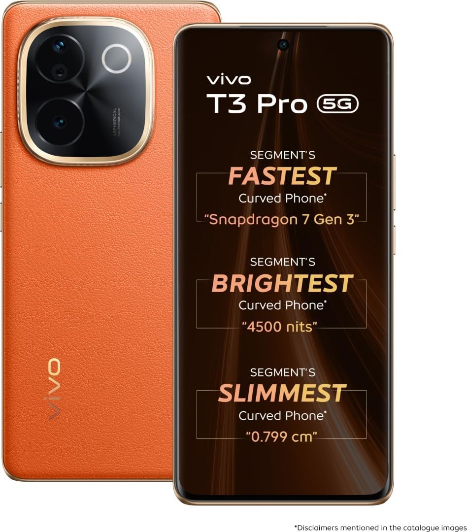vivo T3 Pro 5G (Sandstone Orange, 8GB RAM+ 256GB Storage) | Snapdragon ...
