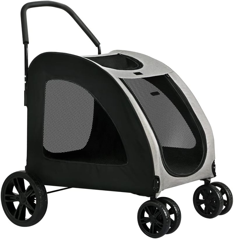 PaWz Pet Stroller – Dog Pram, Cat Carrier, Travel, Foldable, Strollers ...