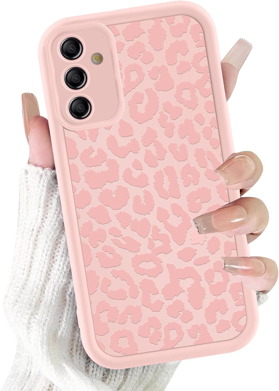Amazon.com: lioscre Cute Cheetah Print Phone Case for Samsung Galaxy ...