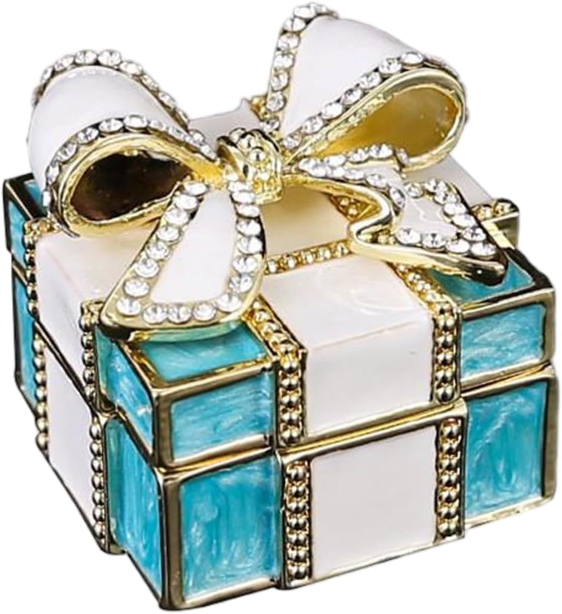 Amazon.com: GONEBIN Mini Trinket Box, Bow-knot Gift Box Style Hinged ...