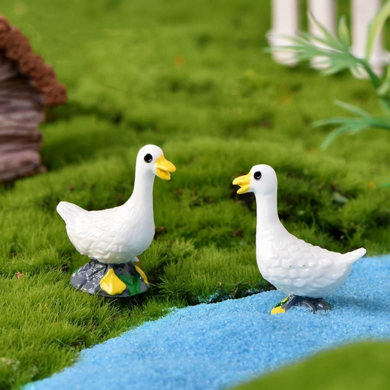 Amazon.com: Ducks Miniature Figurines, Mini Ducks Fairy Garden ...