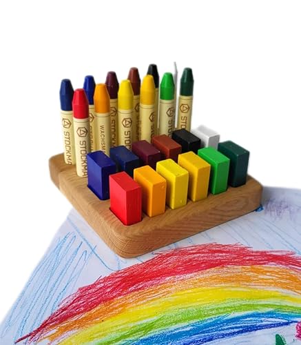 Amazon.com: Crayon holder for Stockmar 12 blocks/12 sticks rectangular ...