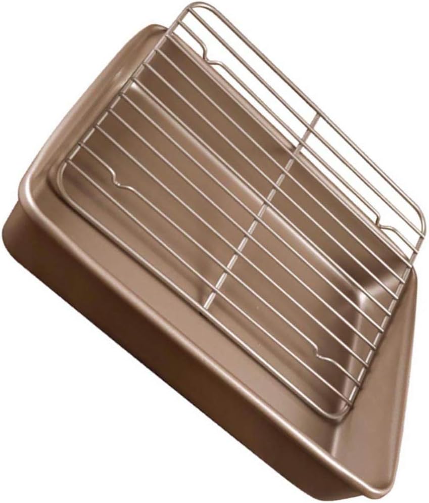 Amazon.com: Baking Roasting Pan with Rack Non Stick Rectangular Deep ...