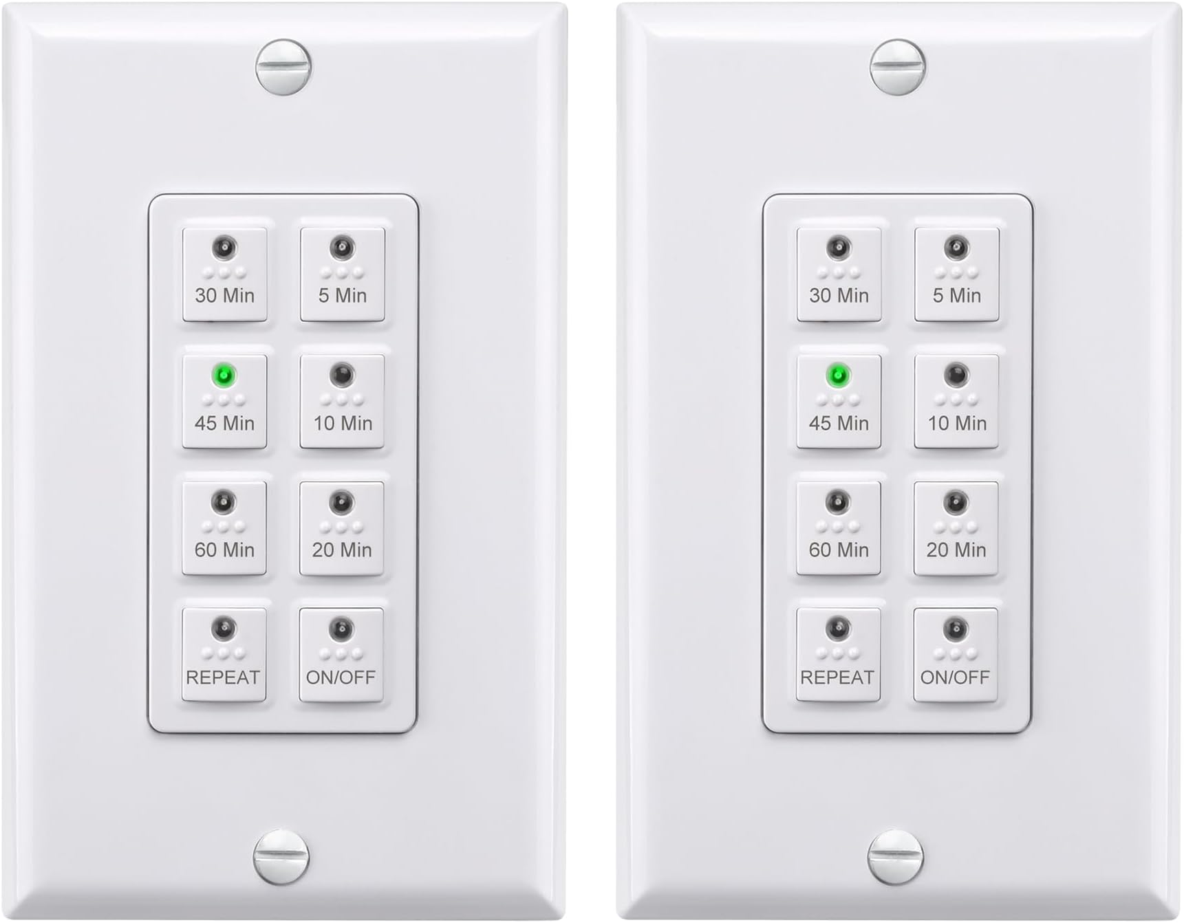 Intermatic EI215W 15/30/60 Minute, 2/4 Hour SPST 1800-Watt In-Wall ...