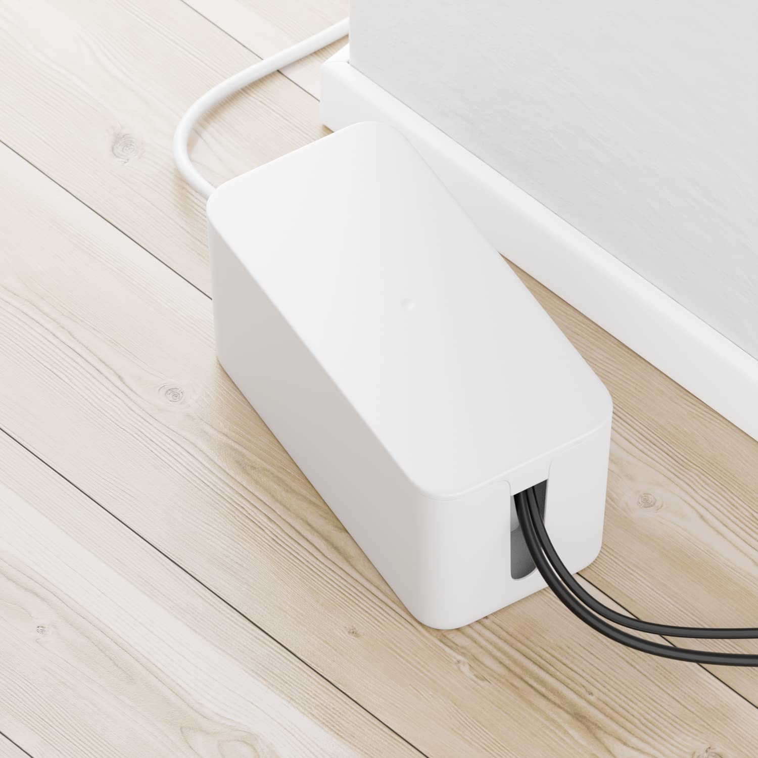 deleyCON Cable Management Box Cable Organiser Box Cable Box 9.25″ x 4. ...