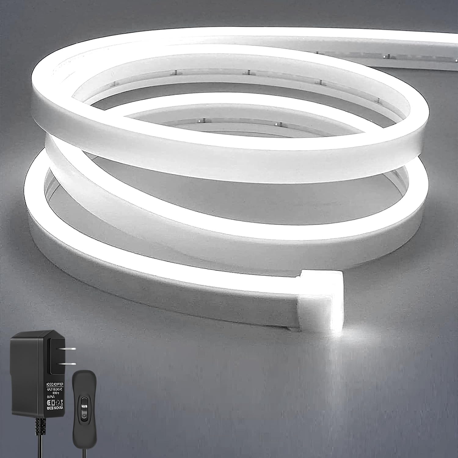 RUBOQE 20M Neón Tira LED, Tira de luces 2400 LED, IP65 Impermeable ...