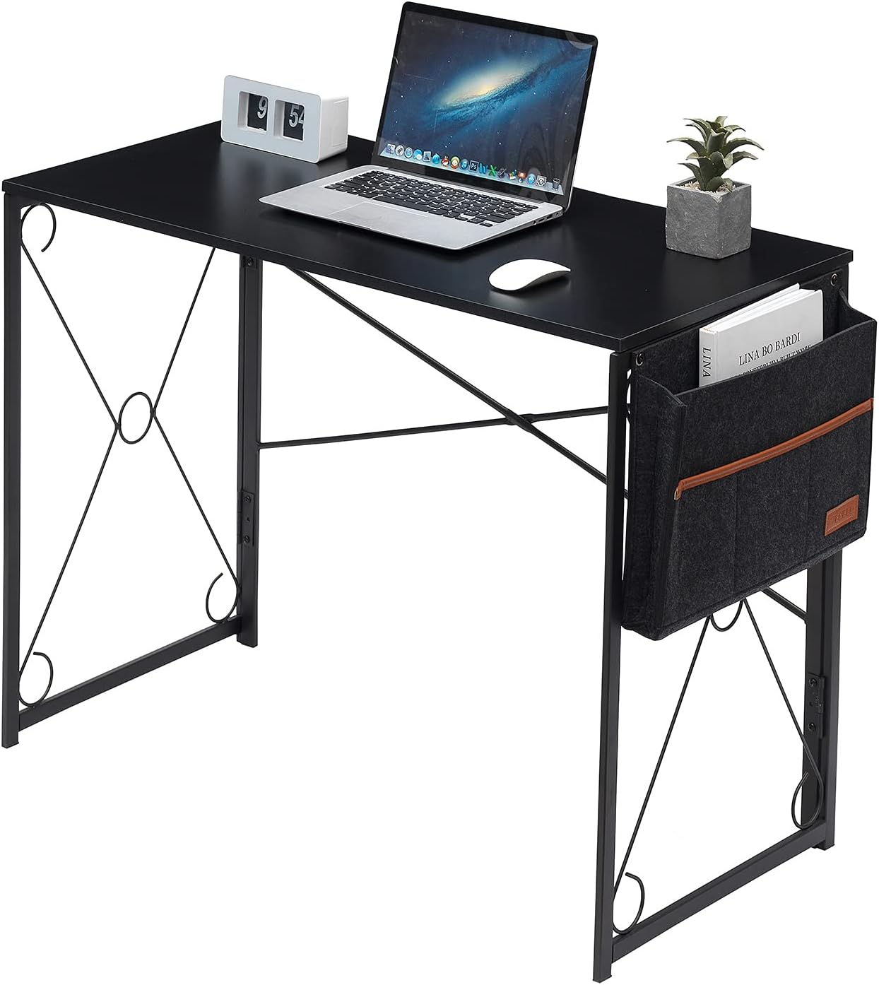 Amazon.com: VECELO Folding Desk Water Proof Writing Desk with Storage ...