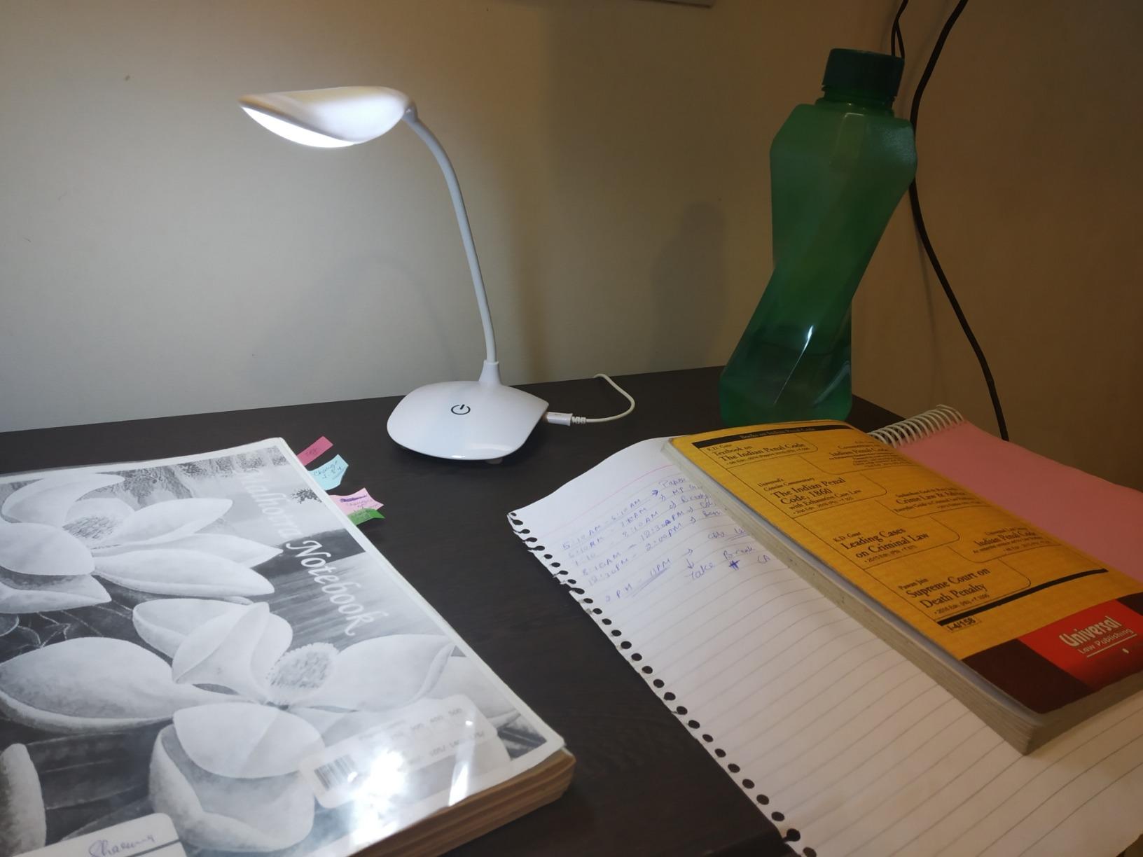 Buy HD HOMES DECOR Plastic LED Table Lamp, White Online at Low Prices ...