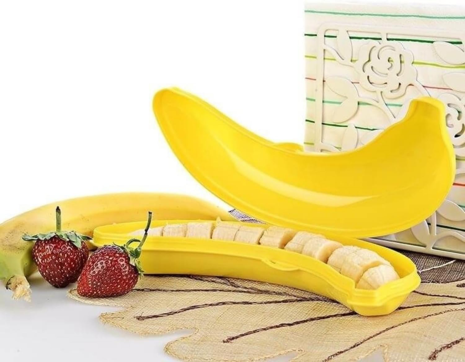 Amazon.com: SUMELA Banana Keeper Guard, Reusable Outdoor Travel Case ...